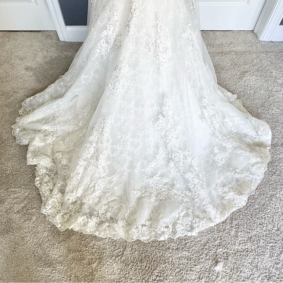 Alfred Angelo | Dresses | Nwt Alfred Angelo Ivory Lace Strapless ...